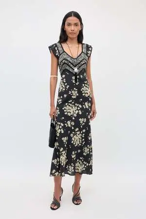 Rixo Bailee Amelia Gremlin Mix Regular Dress