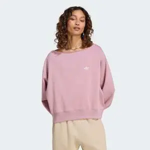 Adidas Essentials Fleece Boatneck Sweatshirt - Magic Mauve