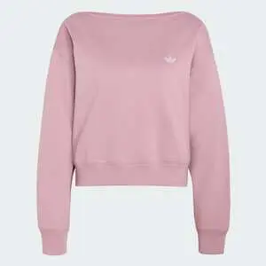 Adidas Essentials Fleece Boatneck Sweatshirt - Magic Mauve