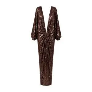 OSCARMORRIS Daphne Sequin Maxi Dress