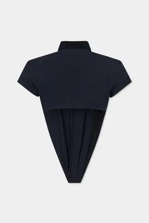 Dsquared2 Deep Cut Polo Shirt - Navy