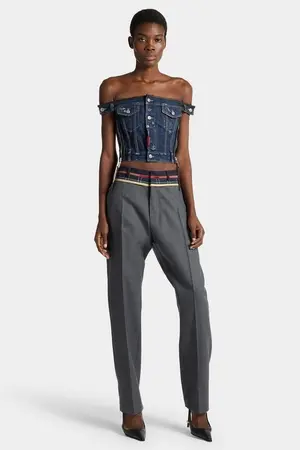 Dsquared2 Hybrid Trousers With Multi-layer Waistband