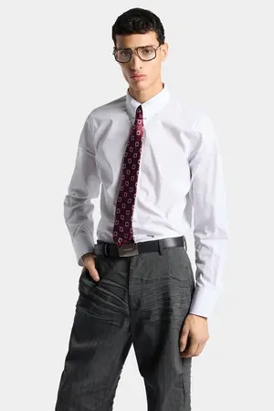 Dsquared2 Easy Slim 70's Pin Collar Shirt