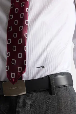 Dsquared2 Easy Slim 70's Pin Collar Shirt