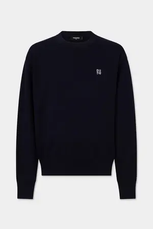 Dsquared2 Metal Upside Down Knit Pullover - Blue