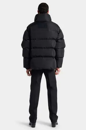 Dsquared2 Tailored Straight Leg Trousers In Light Worsted Wool With Stretch - Black