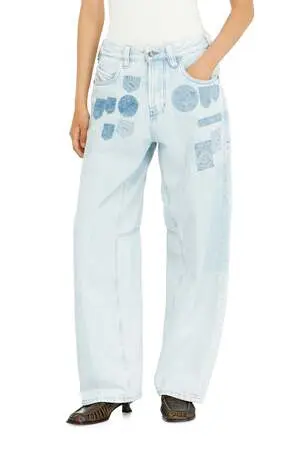 DIESEL® Relaxed Jeans Regular Waist 1997 D-enim-m, Light Button Fly