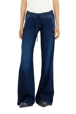 DIESEL® D-ainty Joggjeans Dark Wash Wide Leg - Blue