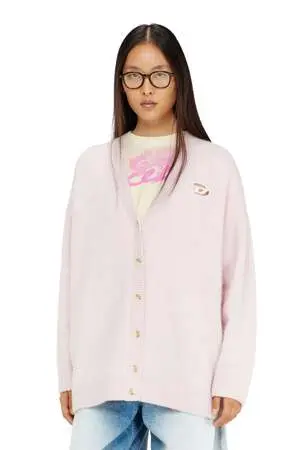 DIESEL® Wool And Alpaca Blend V-neck Cardigan