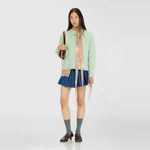DIESEL® Jumper In Wool And Alpaca Blend With Cut-out Oval D - Green