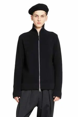 MAISON MARGIELA Knit Zip-up Cardigan - Black