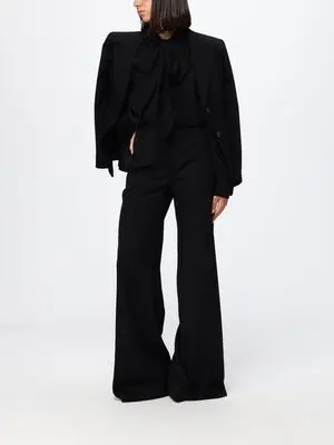 Chloé Single-breasted Cropped Wool Blazer With Notched Lapels