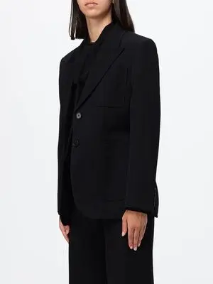 Chloé Single-breasted Cropped Wool Blazer With Notched Lapels