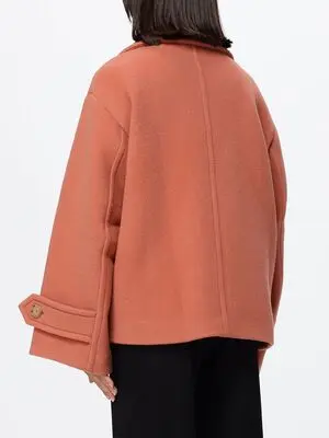 Chloé Double-breasted Relaxed Fit Wool Coat