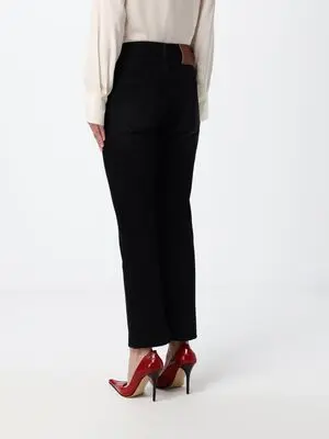 Victoria Beckham Mid-rise Cropped Slim Fit Jeans In Cotton Denim
