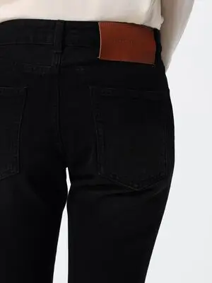 Victoria Beckham Mid-rise Cropped Slim Fit Jeans In Cotton Denim