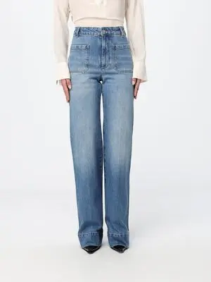 Victoria Beckham Wide Leg Jeans - Blue