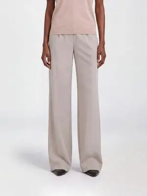 Herno High-waisted Jersey Palazzo Trousers With Drawstring