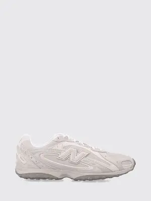 NEW BALANCE Suede Sneakers With Applied Logo - Beige