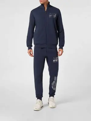 PLEIN SPORT Zip-up Jacket With Stand Collar