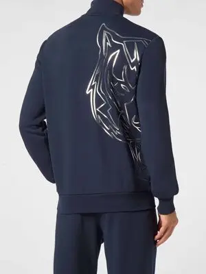 PLEIN SPORT Zip-up Jacket With Stand Collar
