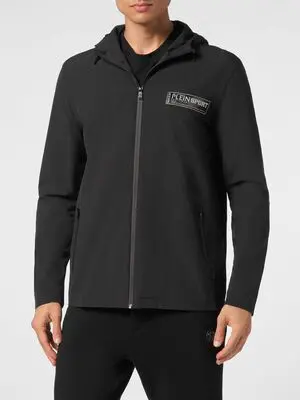 PLEIN SPORT Zip-up Hooded Jacket