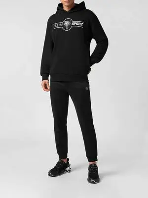 PLEIN SPORT Graphic Print Jersey Hoodie