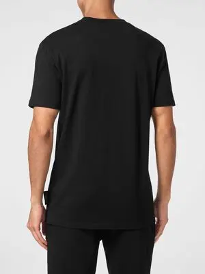 PLEIN SPORT Cotton Jersey T-shirt With Contrasting Logo