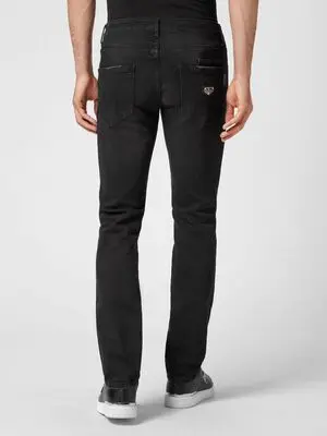 Philipp Plein Five-pocket Skinny Fit Stretch Jeans - Black