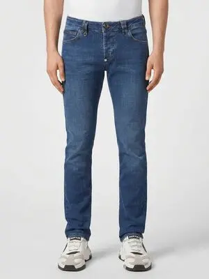 Philipp Plein Five-pocket Skinny Fit Stretch Jeans - Denim