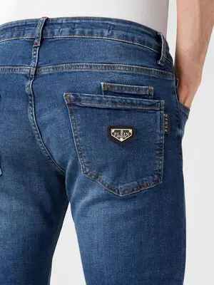Philipp Plein Five-pocket Skinny Fit Stretch Jeans - Denim