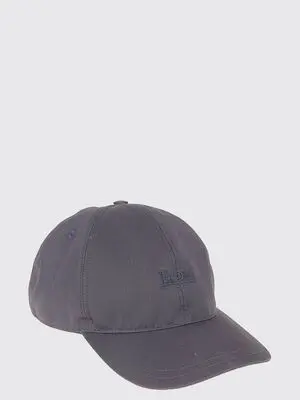 Herno Cotton Baseball Cap With Embroidered Logo - Blue