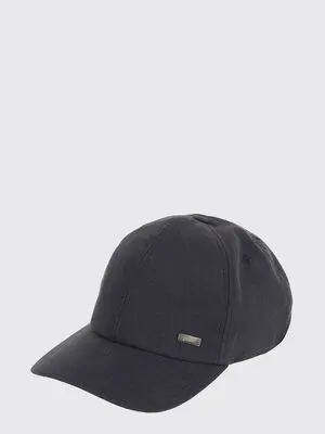 Herno Linen Blend Baseball Cap - Blue