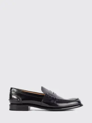 Church's Brushed Leather Penny Loafers With Raised Apron Toe