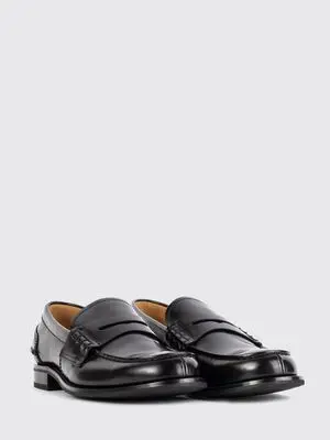 Church's Brushed Leather Penny Loafers With Raised Apron Toe