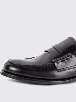 Church's Brushed Leather Penny Loafers With Raised Apron Toe