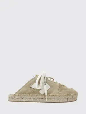 Off-White Arrow Cotton Canvas Espadrille Clogs With Logo And Jute Sole - Beige