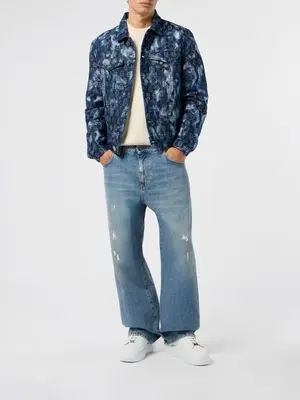 Philipp Plein Printed Denim Jacket