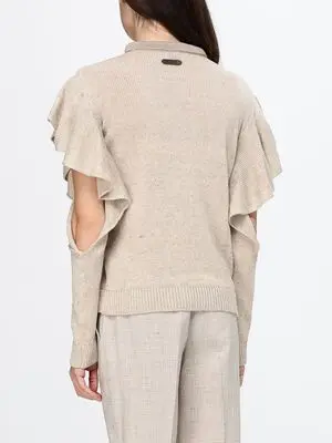 Moschino Ruffled Sleeve Sweater