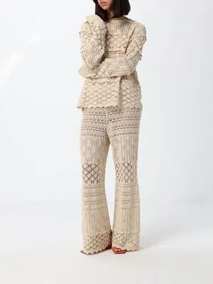 SEMICOUTURE Crochet Sweater