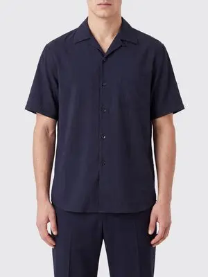 Giorgio Armani Viscose Blend Bowling Shirt With Camp Collar