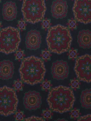 REISS Silk Floral Medallion-print Neck Tie