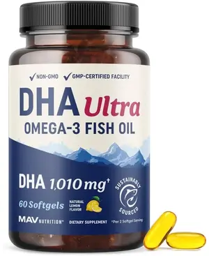 MAV NUTRITION High Dha Fish Oil Softgels - No Color
