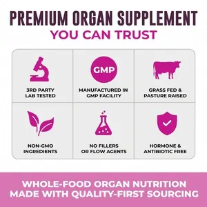 LEFT COAST PERFORMANCE Beef Organ Supplement For With Beef Liver
