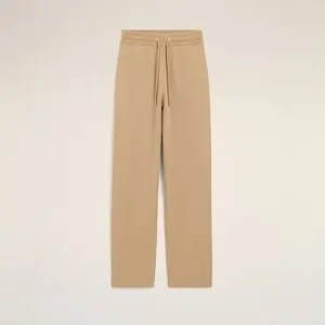 AMI Paris Beige Cotton Track Pants