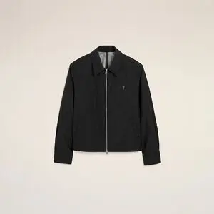AMI Paris Nylon Jacket With De Coeur Logo