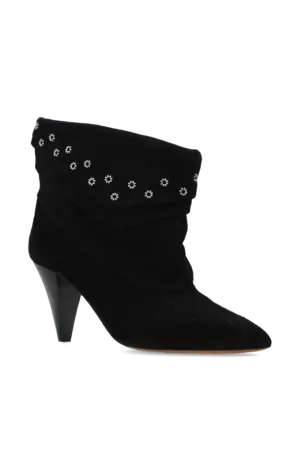 Isabel Marant Étoile Suede Heeled Ankle Boots 'lyone