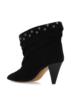 Isabel Marant Étoile Suede Heeled Ankle Boots 'lyone