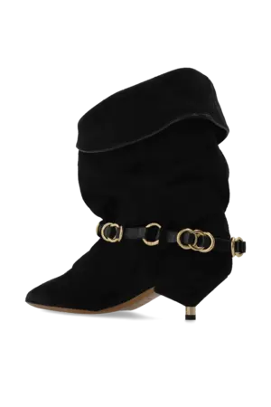 Isabel Marant Étoile Suede Heeled Ankle Boots "edrik Rings