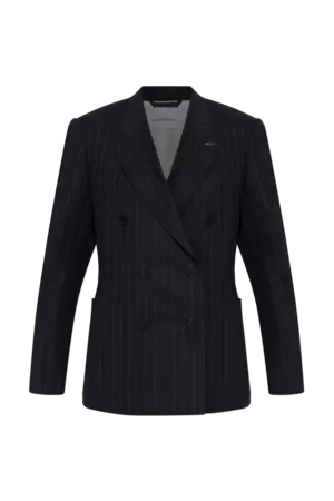 Givenchy Wool Pinstripe Blazer - Black